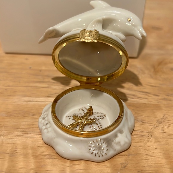 Lenox | Art | Great Giftbeautiful Lenox China Dolphin Seascape Boxopens ...